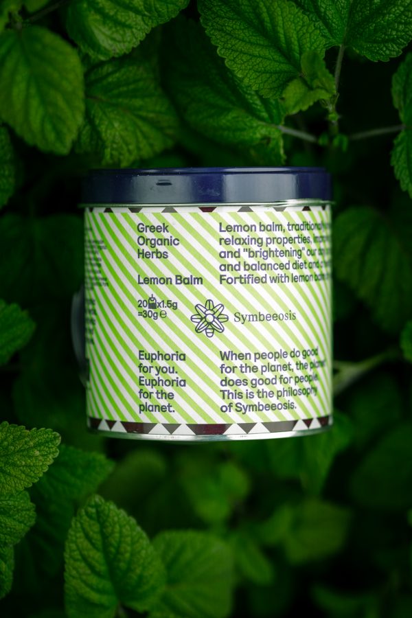 Greek Organic Lemon Balm 15 pyramids - Symbeeosis